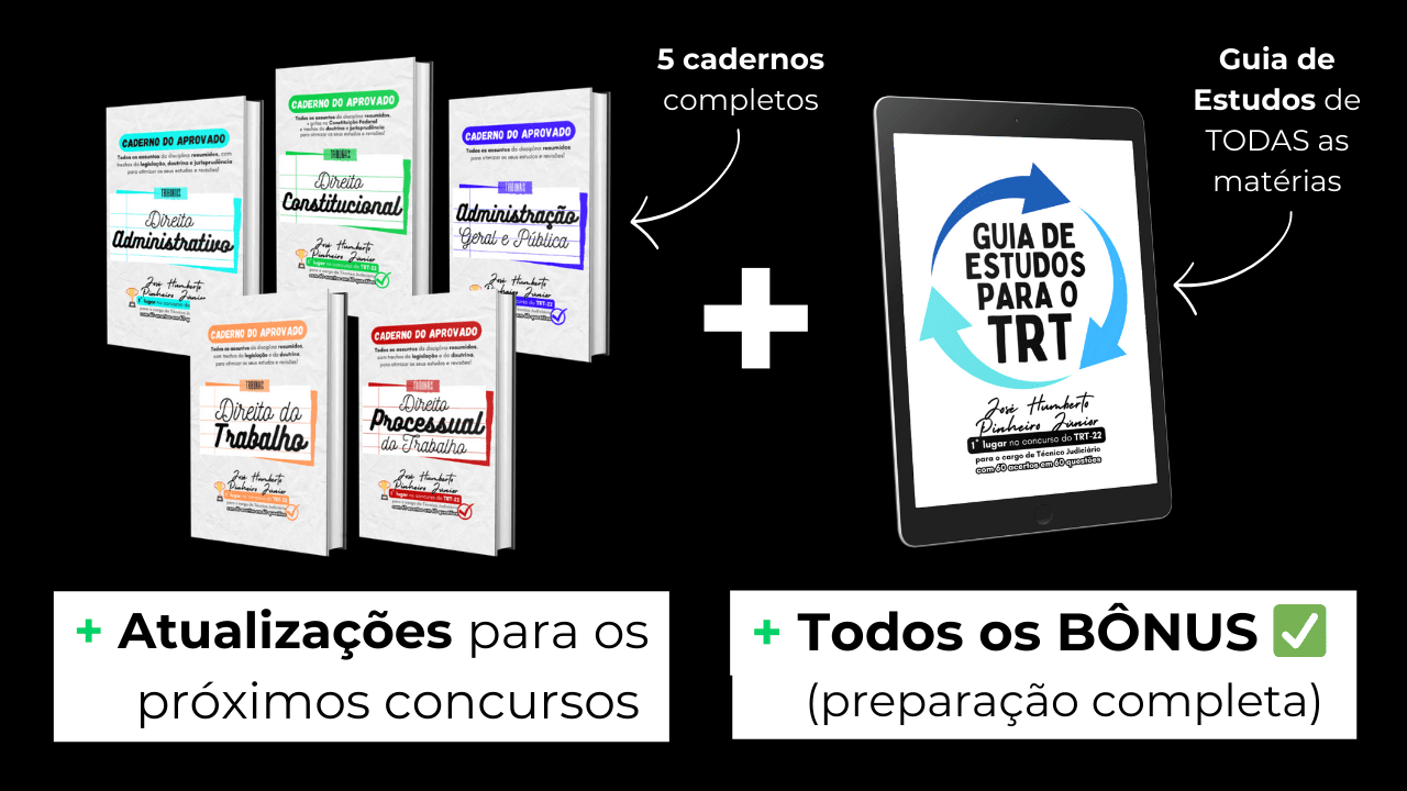 Material de estudos para TRT – Caderno do Aprovado